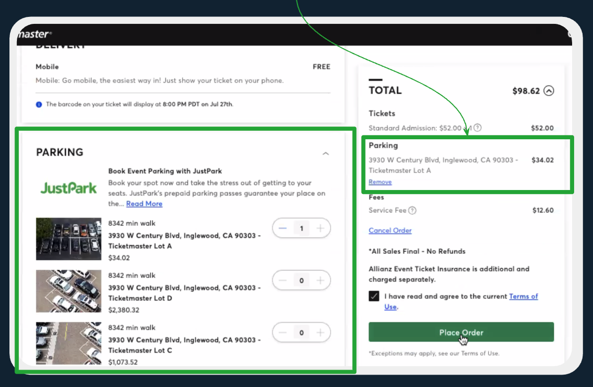 Ticketmaster Parking Pass Guide – JustPark Events