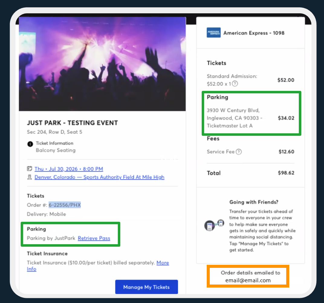 Ticketmaster Parking Pass Guide – JustPark Events
